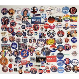 Authentic Political Campaign Buttons and Presidential Memorabilia