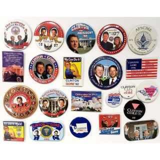 Authentic Political Campaign Buttons and Presidential Memorabilia