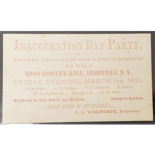 James A. Garfield Collectibles, Memorabilia & Inaugural Items