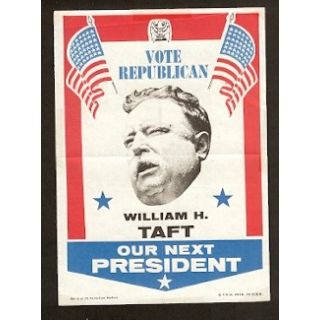 1908 William H. Taft postcard