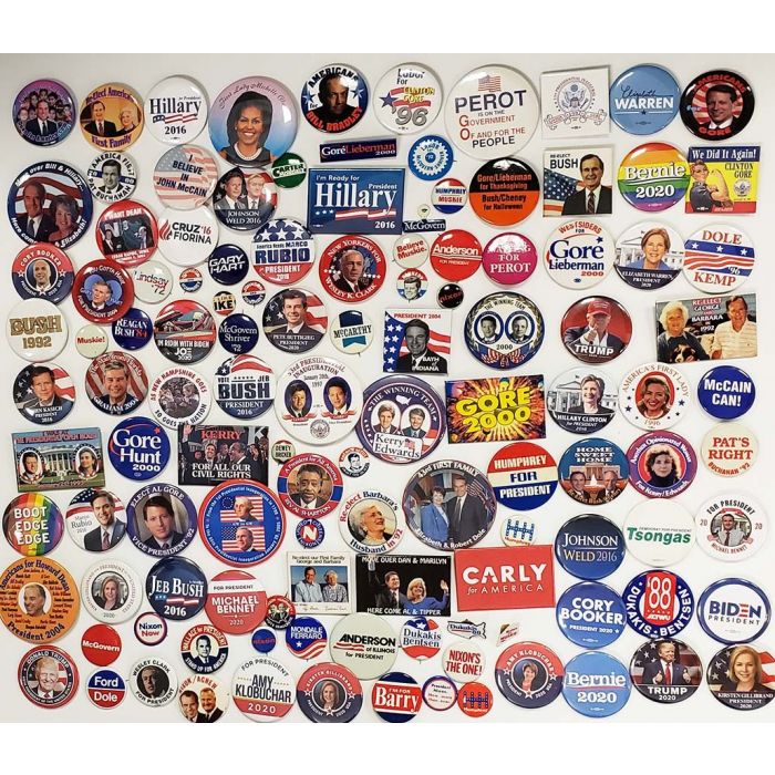 Collection of Presidential Campaign Buttons For Sale