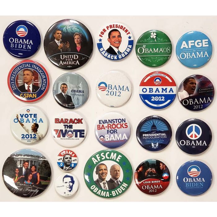 Barack Obama Campaign Button Set