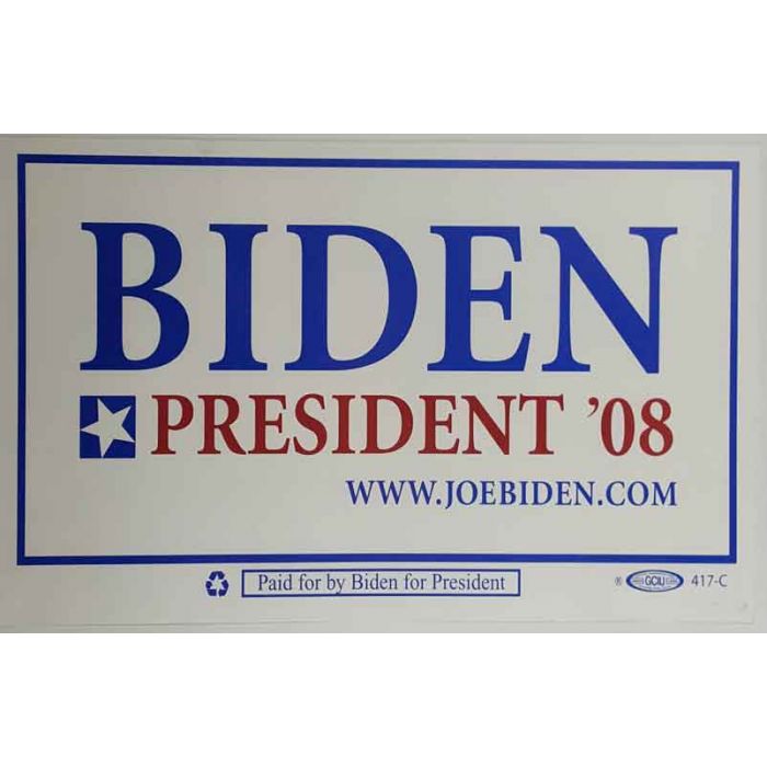 Joe Biden for President 2008 Campaign Poster