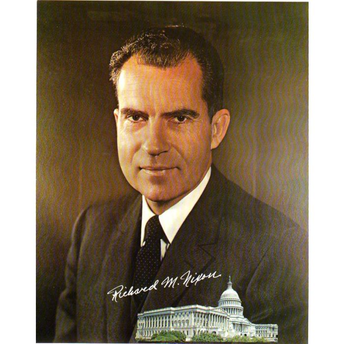 Richard Nixon Vintage Portrait Card