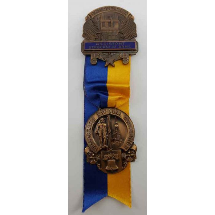1948 Democratic National Convention Ass't Sergeant At Arms Badge
