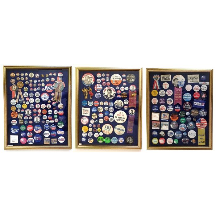 Amazing Collection of Historical Campaign Buttons From 1896-2017