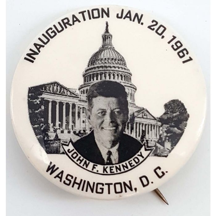 President Kennedy Inauguration Day Button 1961