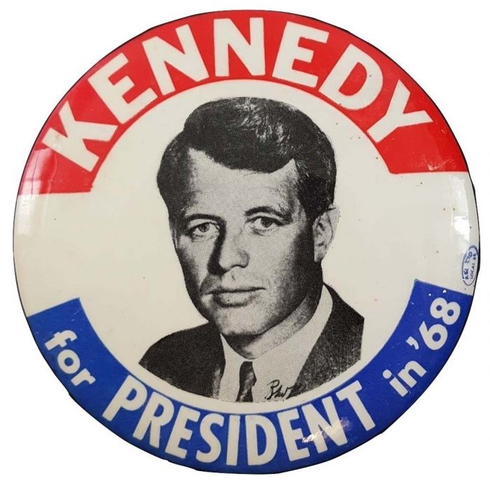 Robert Kennedy For President in '68 Button