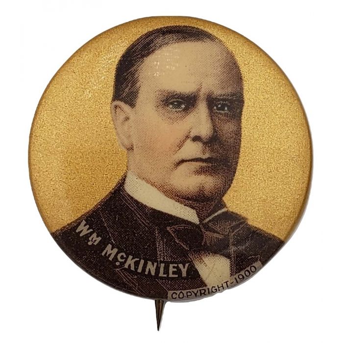 1900 William McKinley for President Button