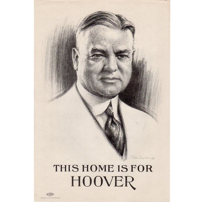 1928 Herbert Hoover This Home Is For Hoover Poster