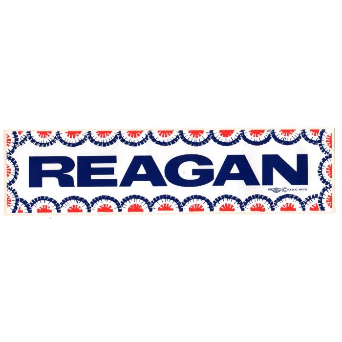 Original 1976 Ronald Reagan for President Bumper Sticker