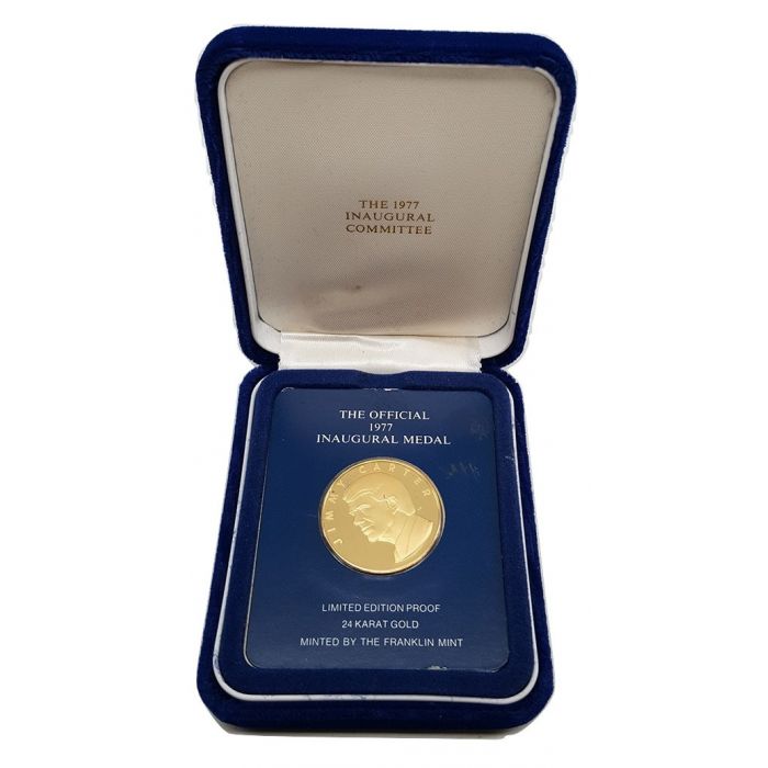 President Jimmy Carter Official Inaugural 24K Gold Medal