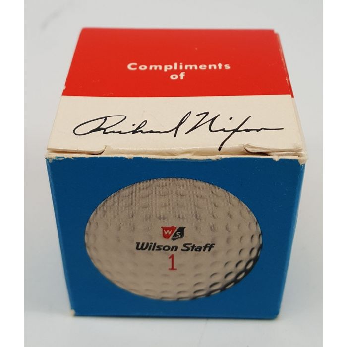 Richard Nixon Official White House Golf Ball With Box