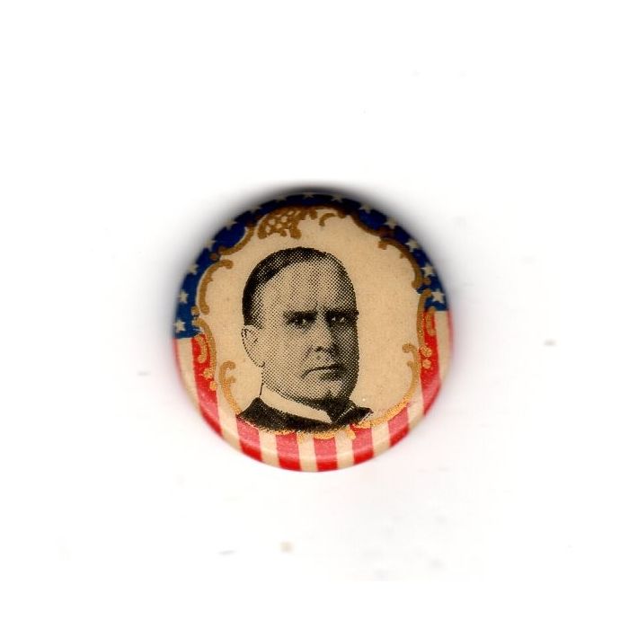 1896 William McKinley Campaign Button