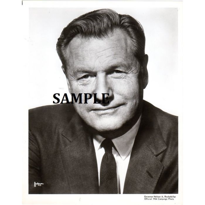 Nelson Rockefeller Vice President Official Campaign Photo 1964