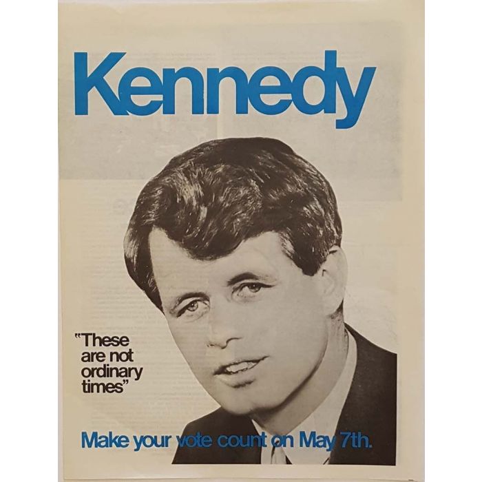 Robert Kennedy For President Campaign Flyer Poster