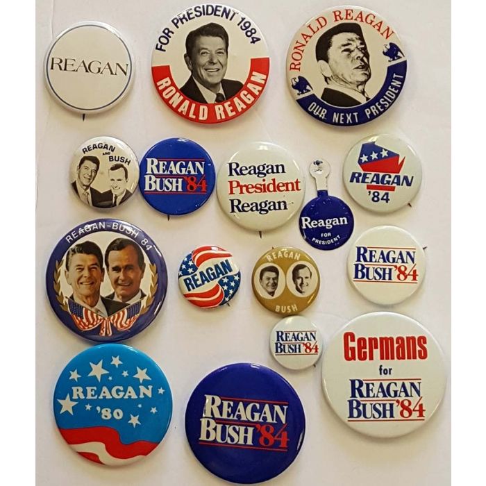 Ronald Reagan Campaign Button Collection