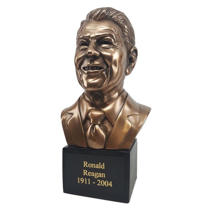 Ronald REagan Gift Statue Bronze Finish Bust