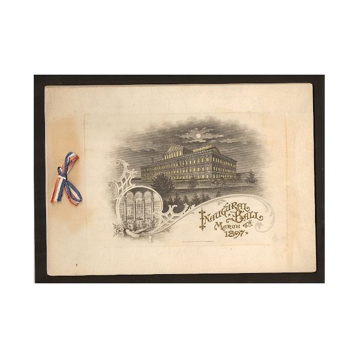 William Mckinley 1897 Inaugural Program