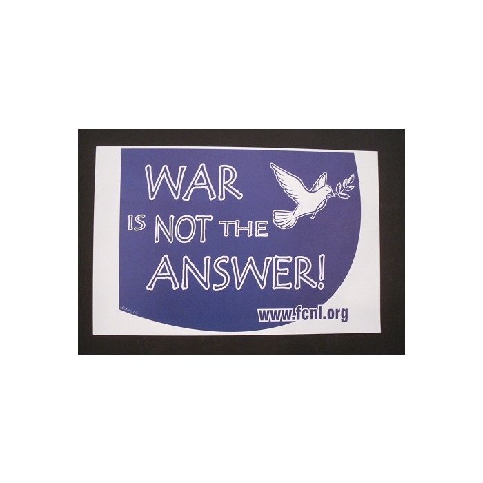 War Is Not The Answer! Poster