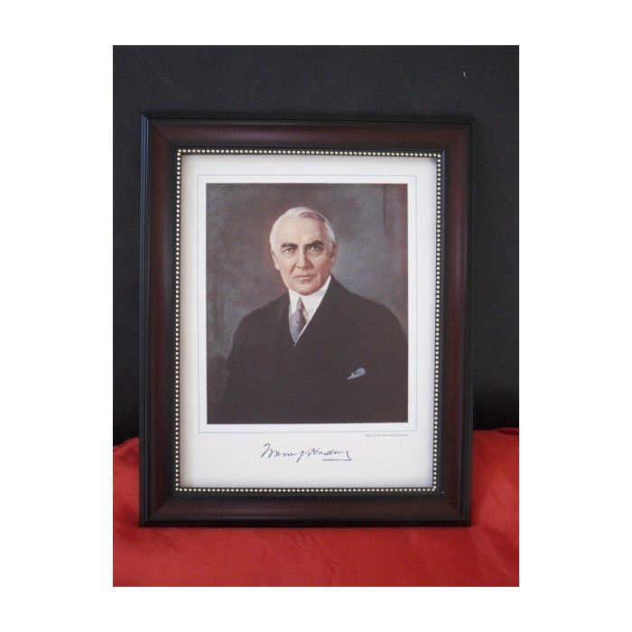 Warren Harding Framed Portrait