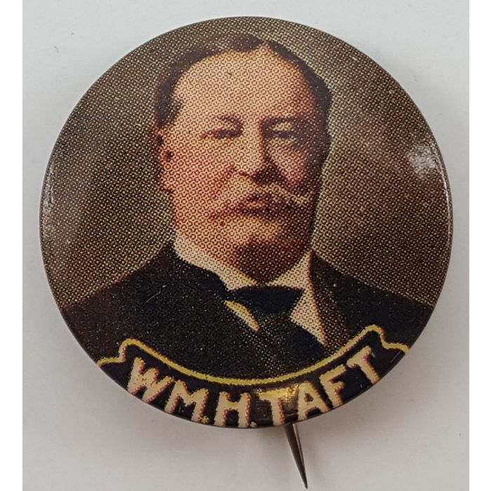1908 William Taft Campaign Color Portrait Button