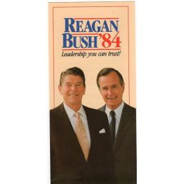Reagan Bush '84 Campaign Brochure :Leadership You Can Trust